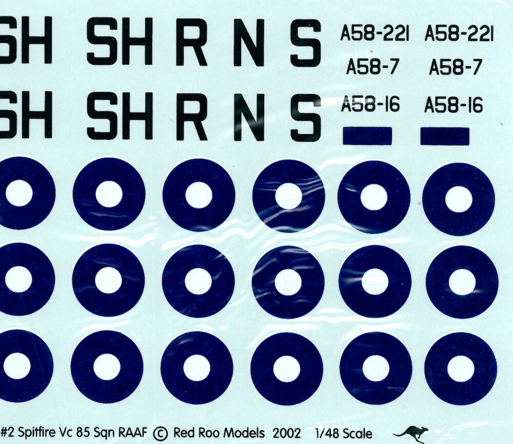 Red Roo RRD4831 Boring Old Silver -Spitfire MKVc (RAAF 85Sq)